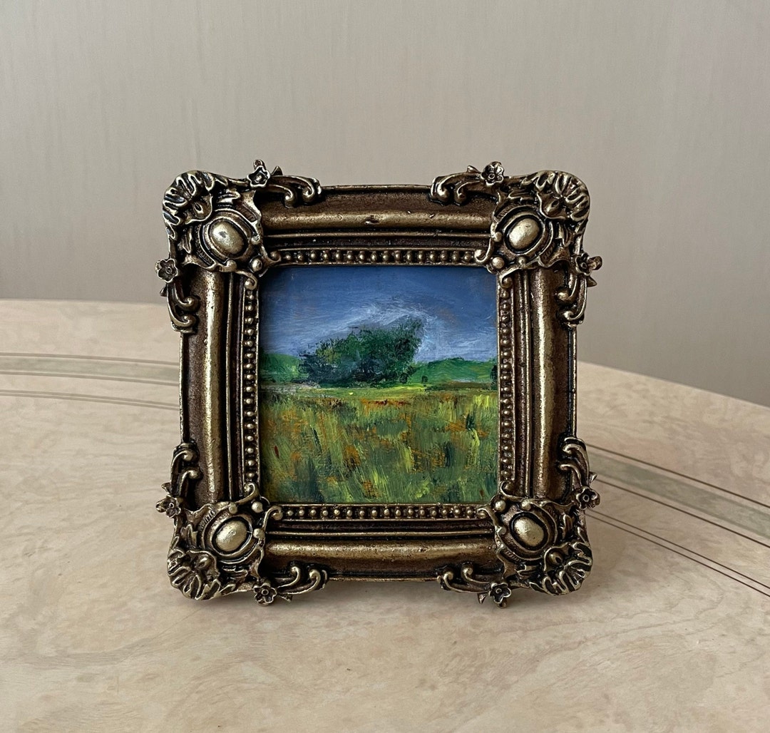 Original Miniature Painting, Miniature Oil Painting, Oil Painting ...