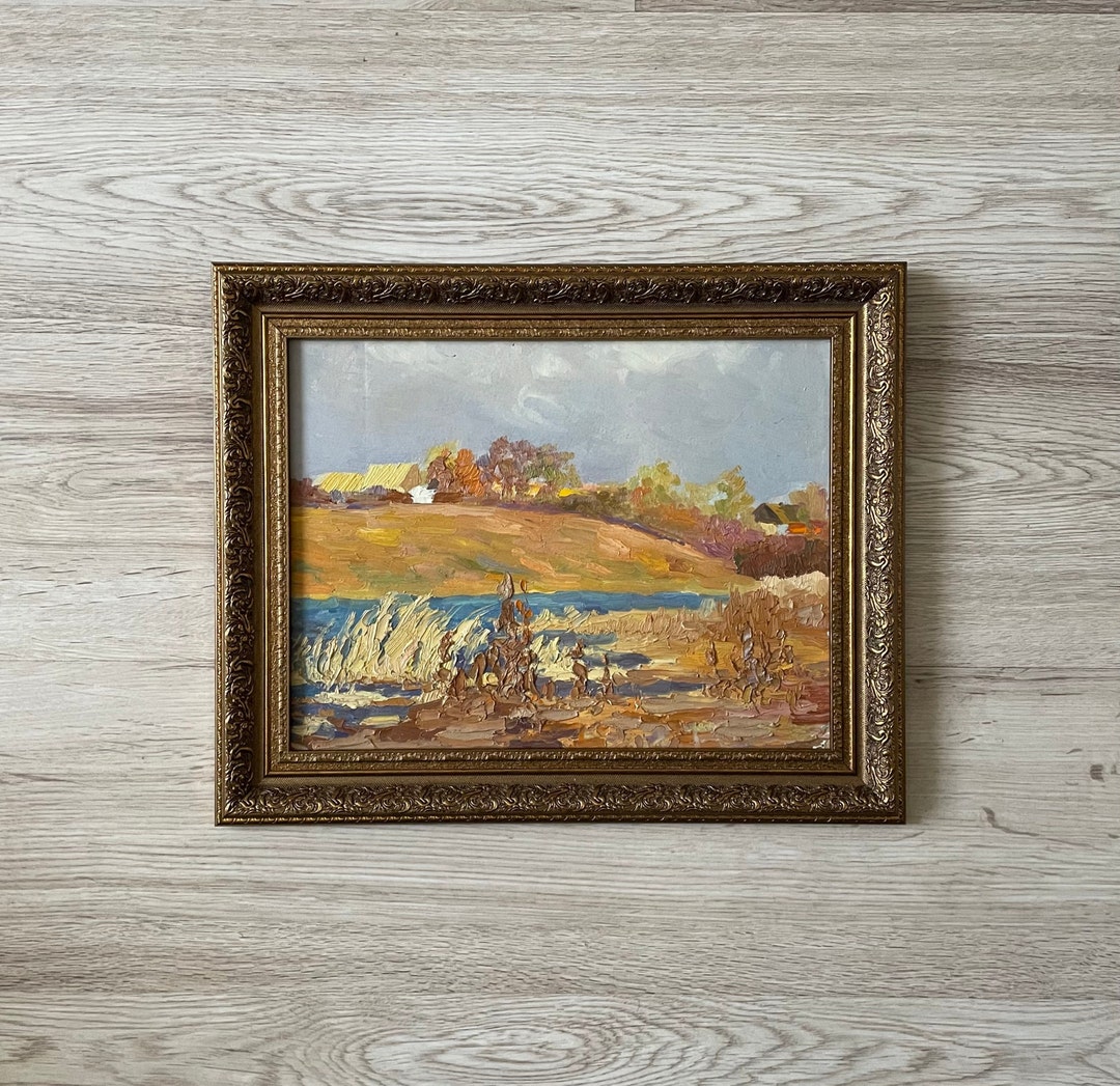 Antique Oil Painting Framed Gold Framed Vintage Painting - Etsy