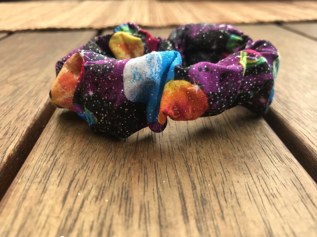 Coloured Glitter Galaxy Scrunchie - Etsy
