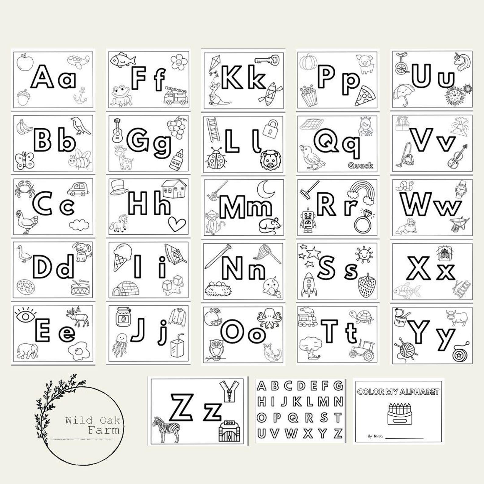 Alphabet Coloring Pages, Preschool Coloring Pages, Preschool Activity ...