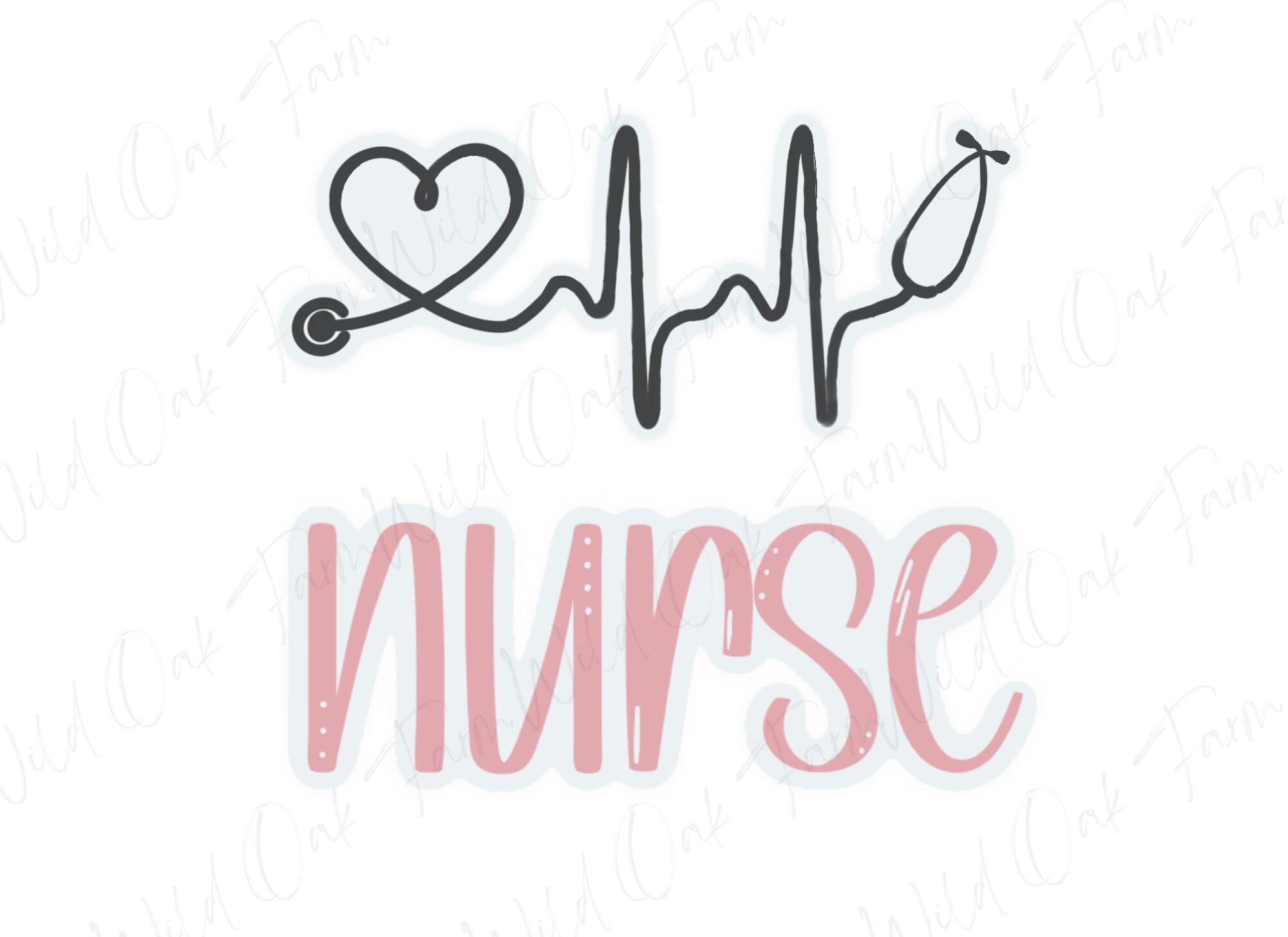 Nurse BUNDLE PNG Digital File / Stethoscope and Nurse Sticker / SVG ...
