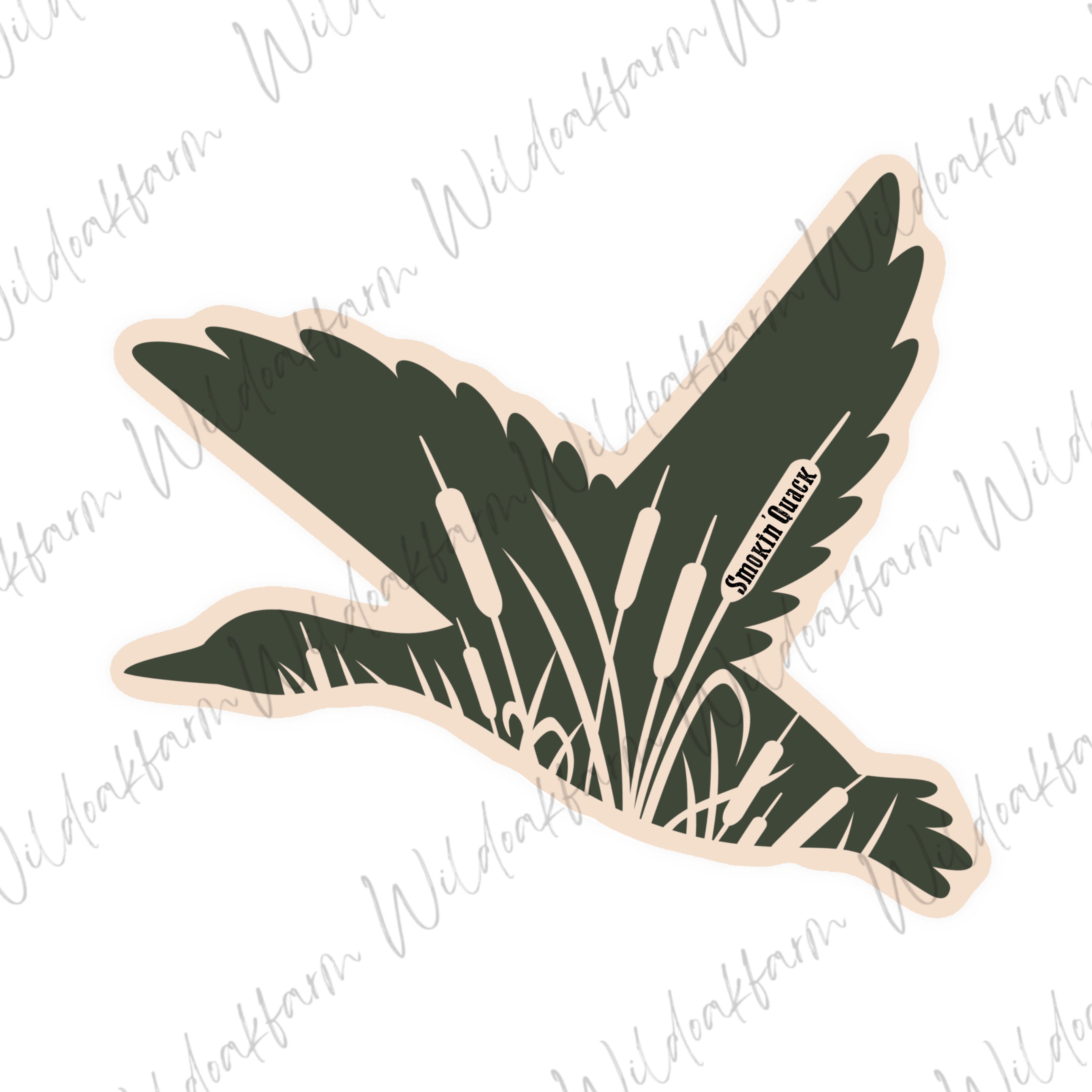 Duck Hunting Decal Sticker / Smokin Quack / Funny Hunting - Etsy