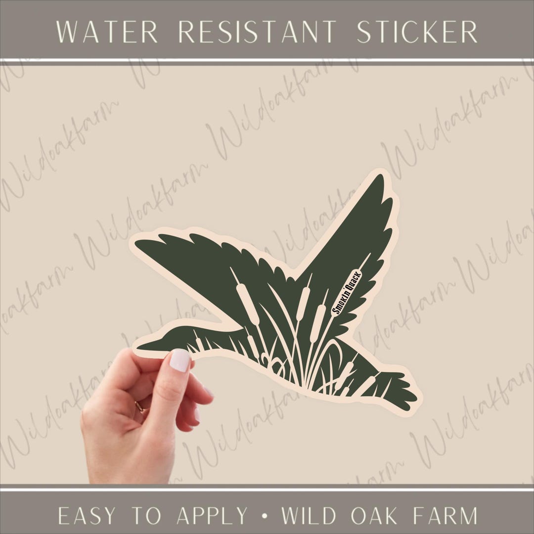 Duck Hunting Decal Sticker / Smokin Quack / Funny Hunting Decal ...