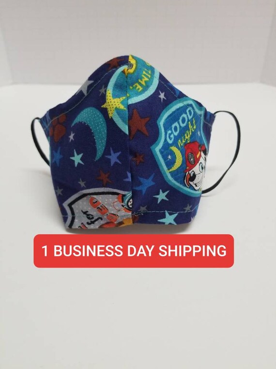 Nick Jr Paw Patrol Face Mask Kids w/ filter Pocket and | Etsy