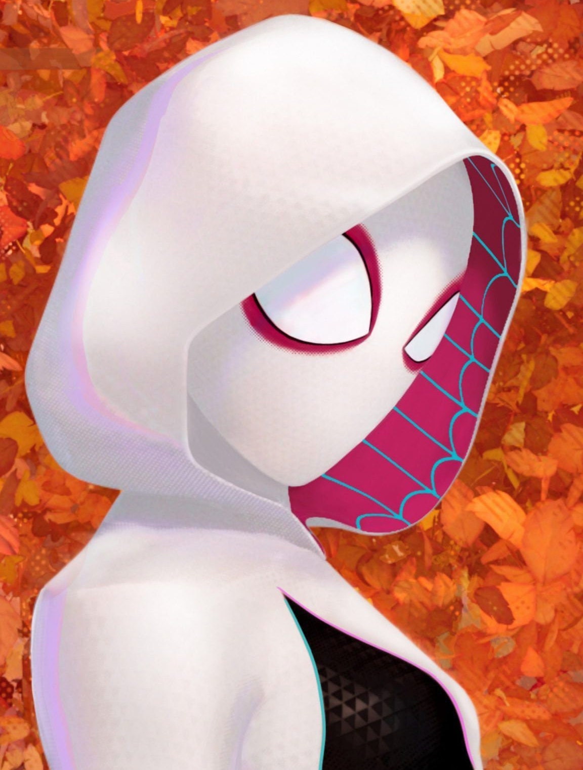 Spider-gwen Faceshell Spider-man Into/across the - Etsy