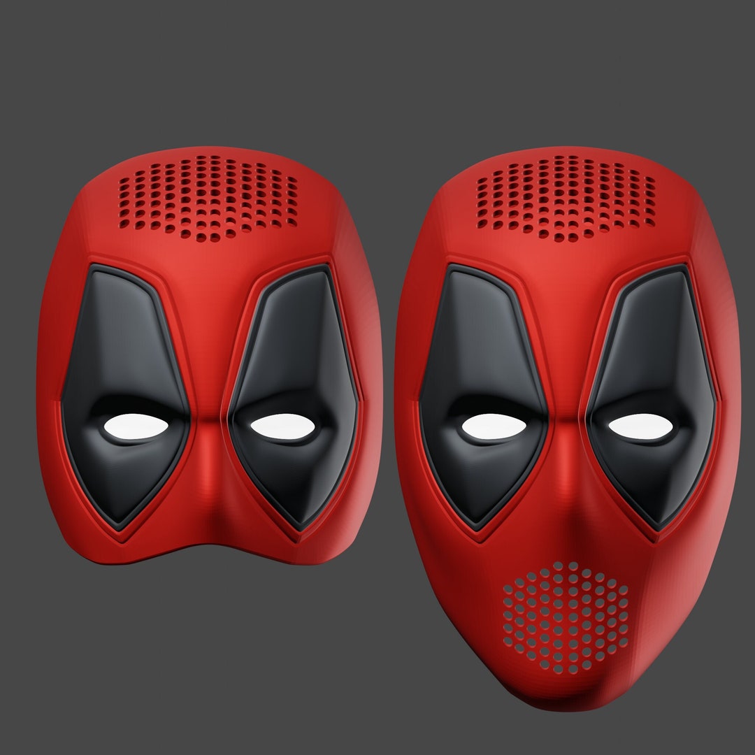 Deadpool 1-3 Faceshell/lense 3d Print File - Etsy