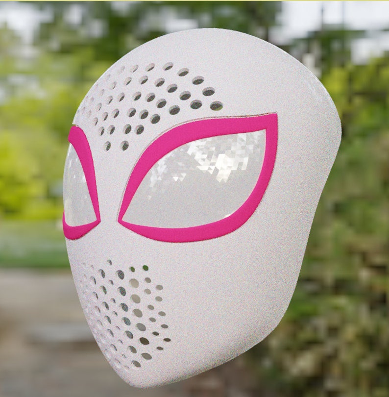 Spider-gwen Faceshell Spider-man Into/across the - Etsy