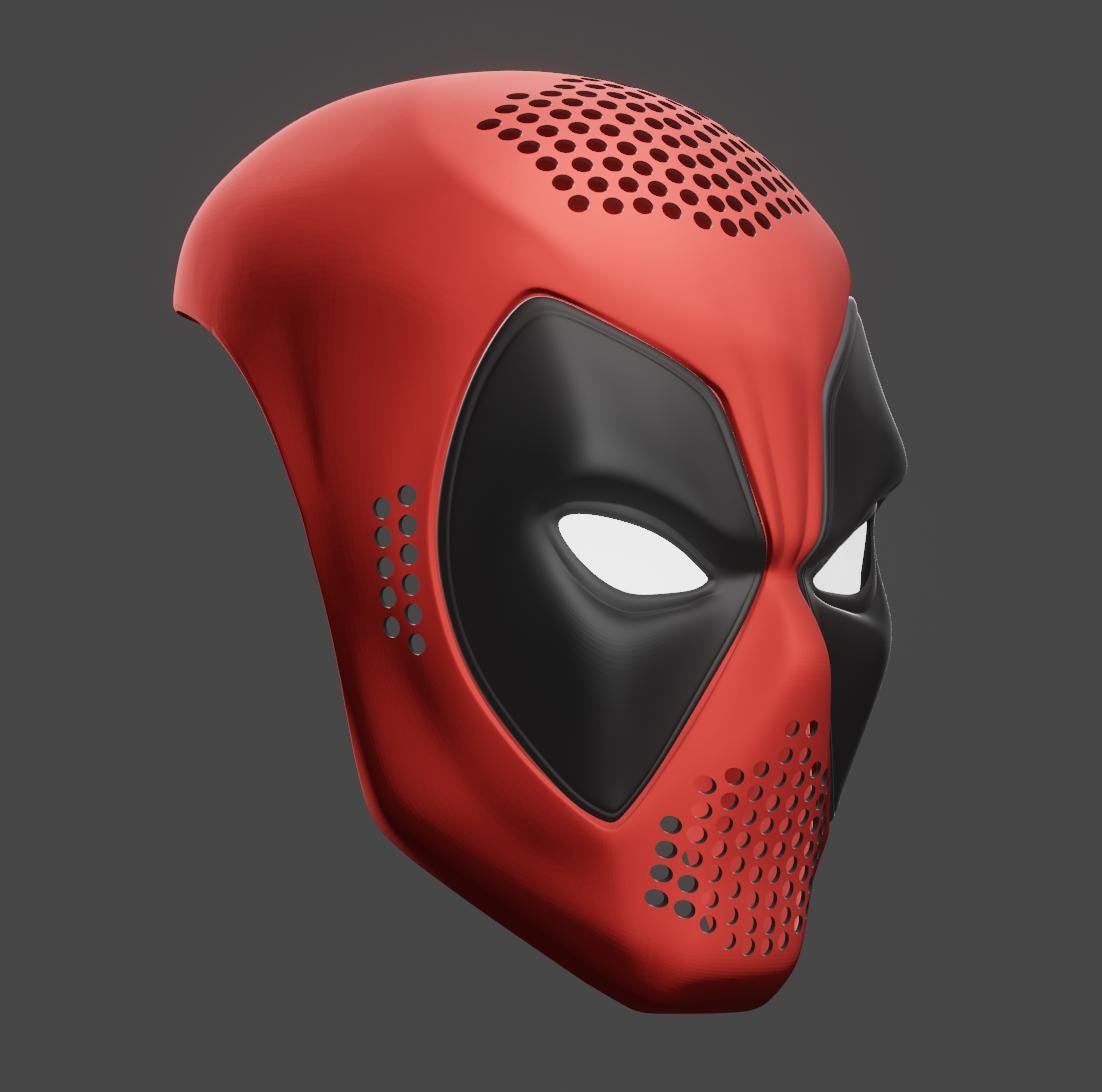 Deadpool Marvel Rivals Faceshell/lense 3d Print File - Etsy