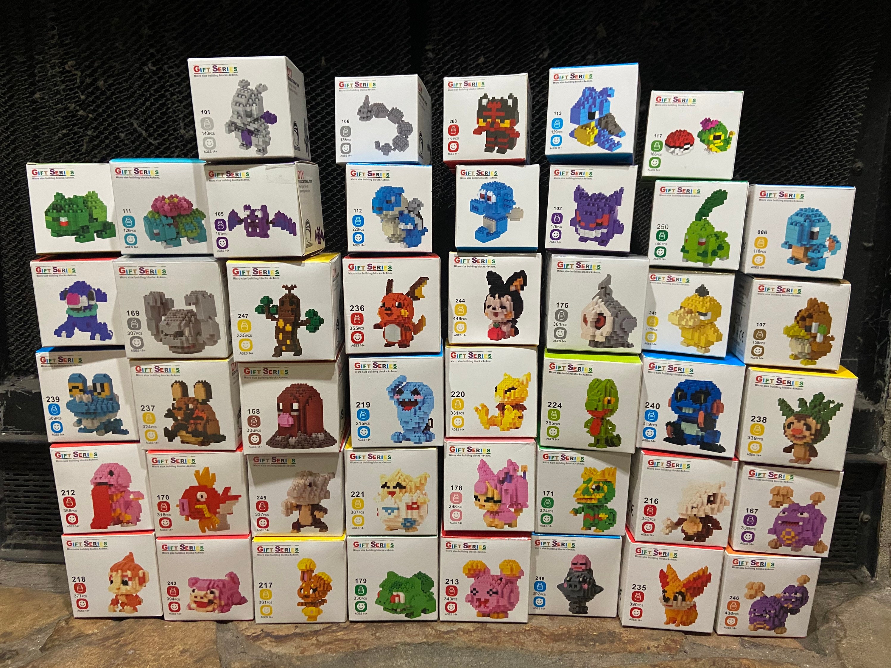 Pokémon Mini Blocks Gift Series - Etsy