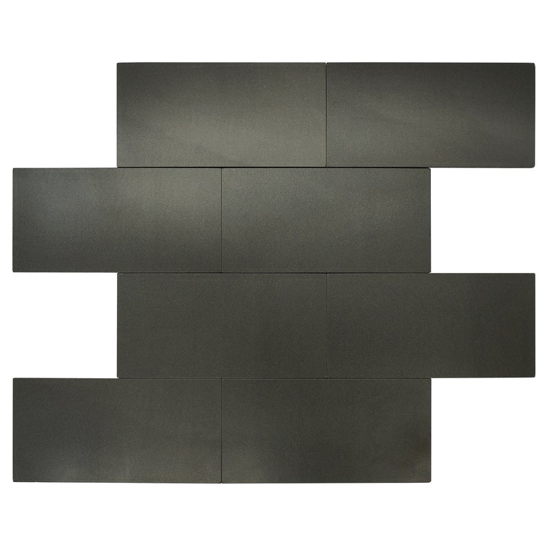 Self-adhesive Mosaic Aluminium Tile Anthracite Brick Kitchen - Etsy