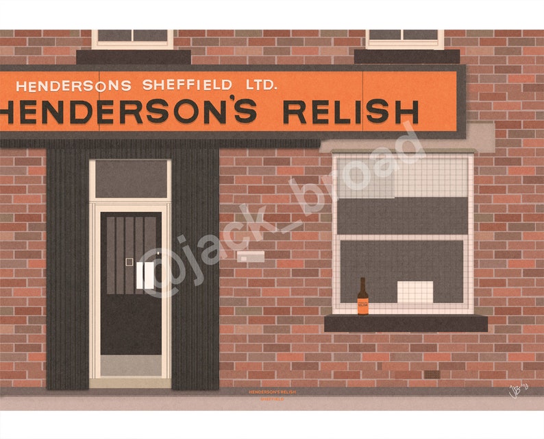 Henderson's Relish - Sheffield Print - Etsy UK