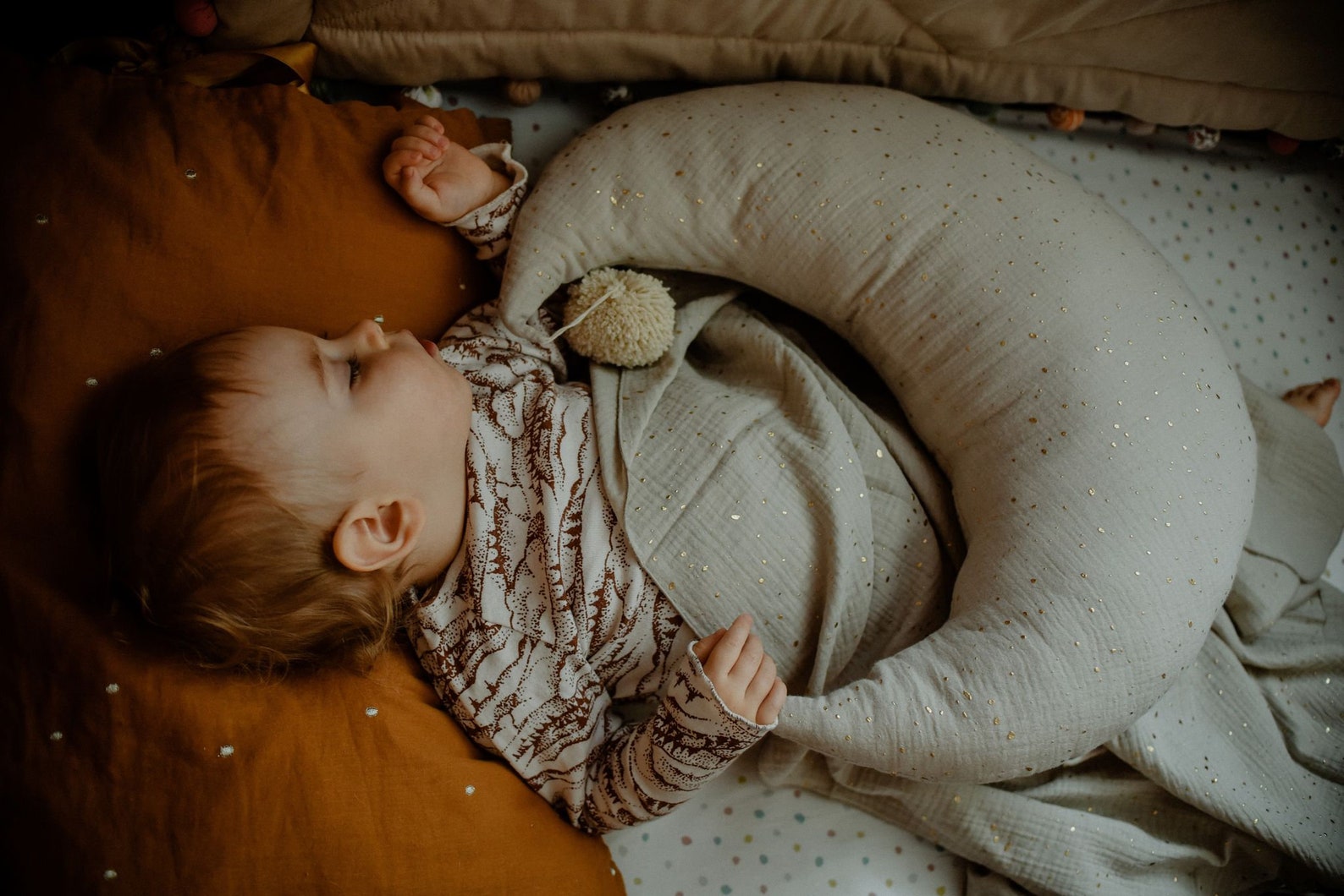 Muslin Cotton Baby Nursing Pillow Feeding Pillow Moon Pillow - Etsy