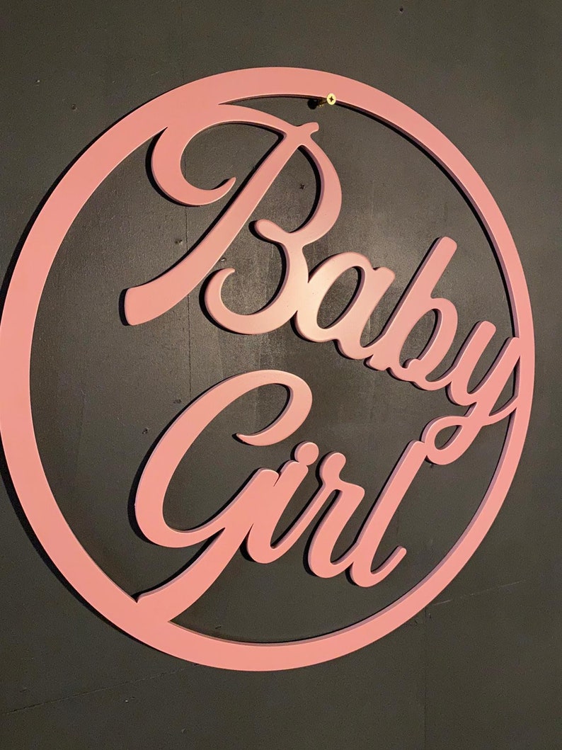 Baby Girl Hoop Wall Art Baby Shower Wooden Hoop for Nursery - Etsy