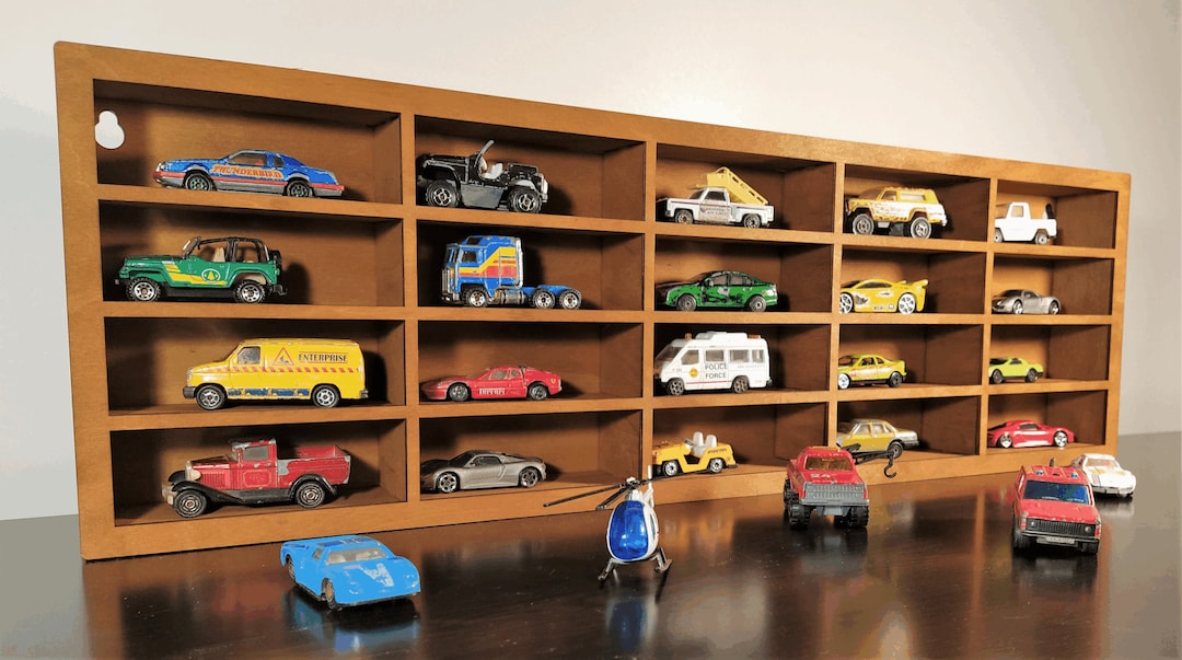 Toy Car Storage 20-100 Sections, Shelf, Garage for Hot Wheels, Matchbox ...