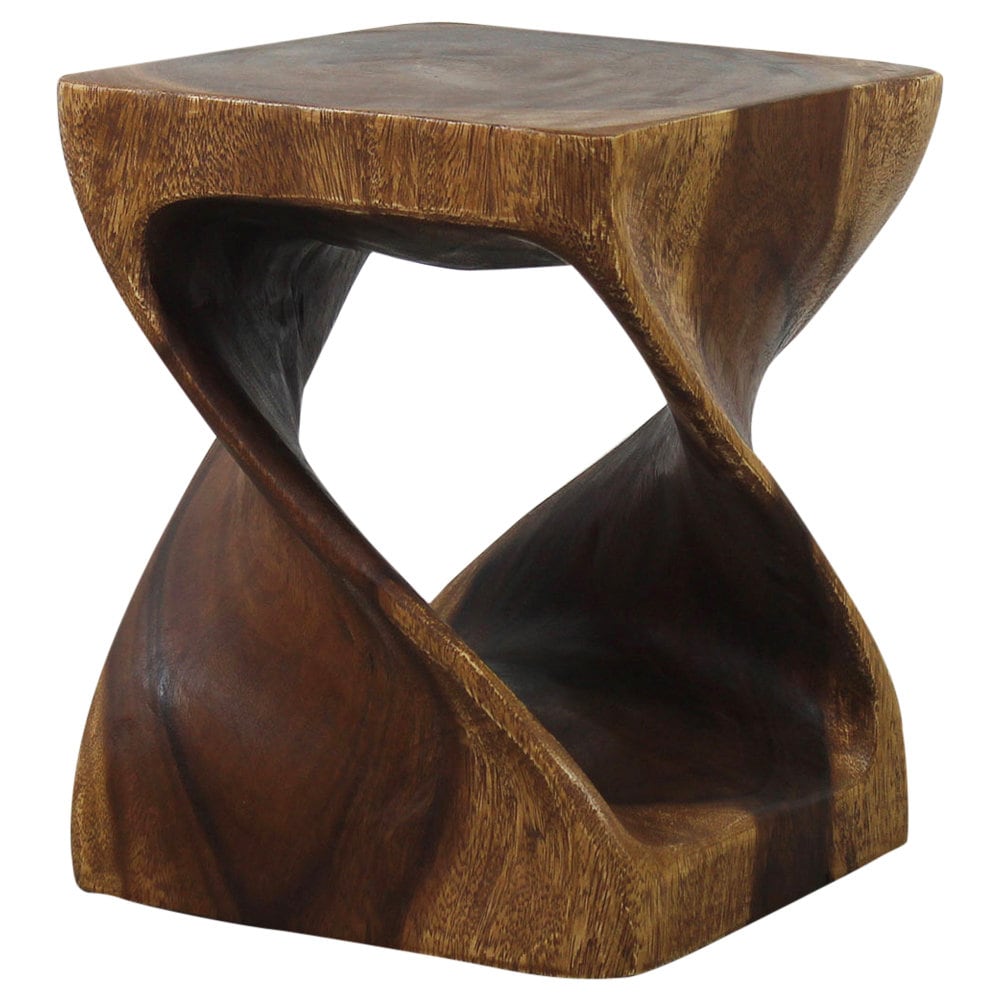 Haussmann® Original Wood Twist Stool 10 in SQ X 12 in High - Etsy