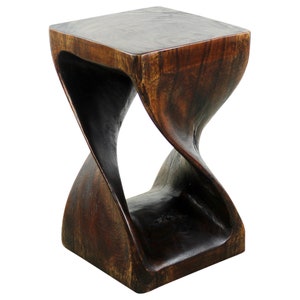 Haussmann® Original Wood Twist Stool 10 X 10 X 16 in High - Etsy
