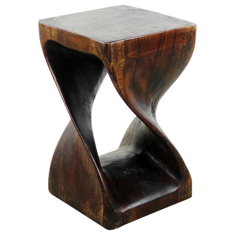 Haussmann® Original Wood Twist Stool 10 X 10 X 16 in High - Etsy