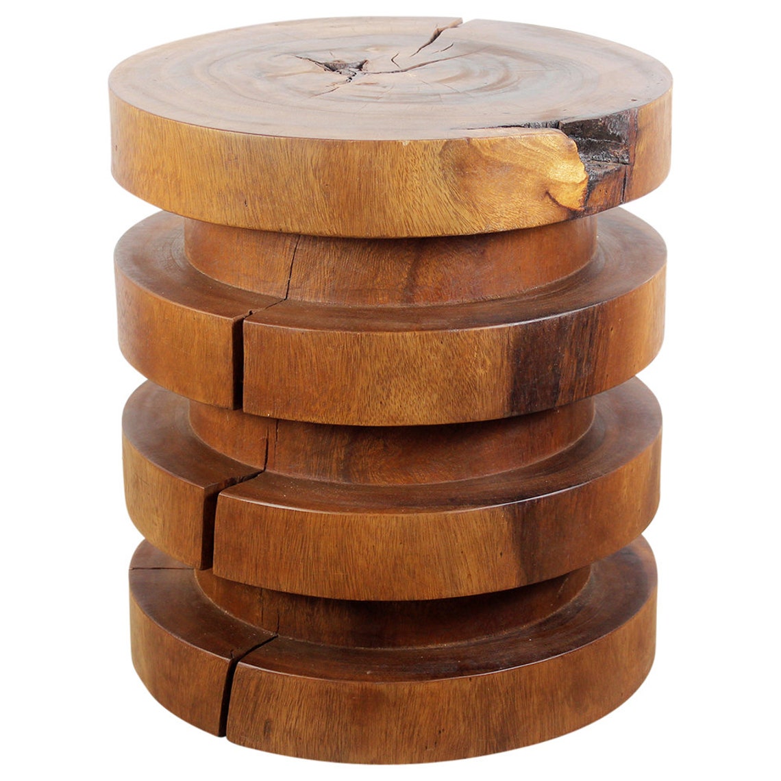 Haussmann® Wood Towering Rings Table 18 in DIA X 20 in H - Etsy