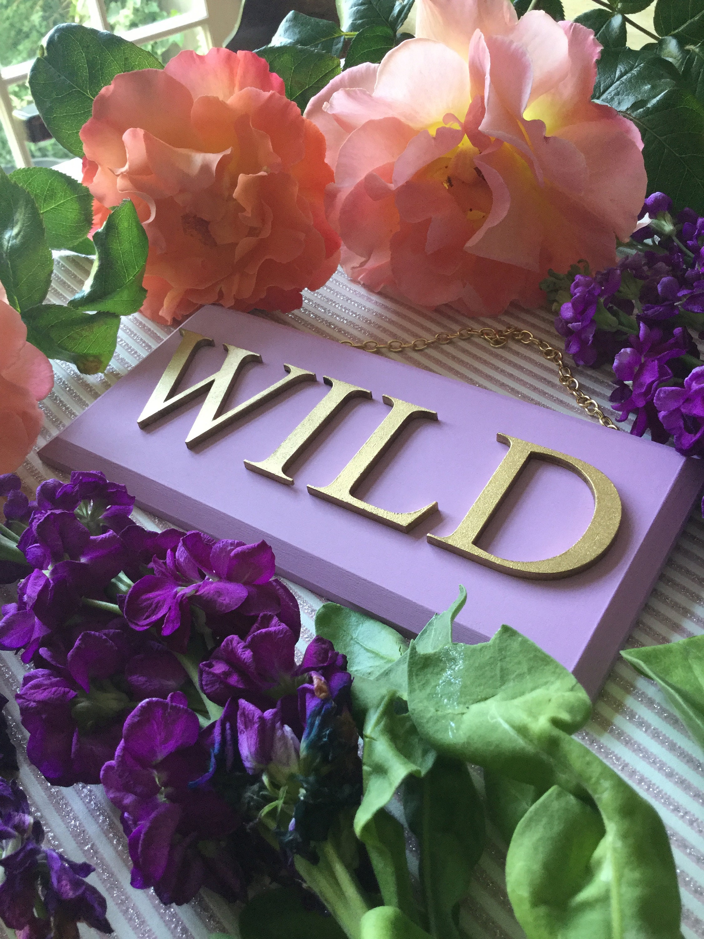 Lilac Wild Sign, Personalised Sign, Lilac Home Decor, Custom Wall Art ...
