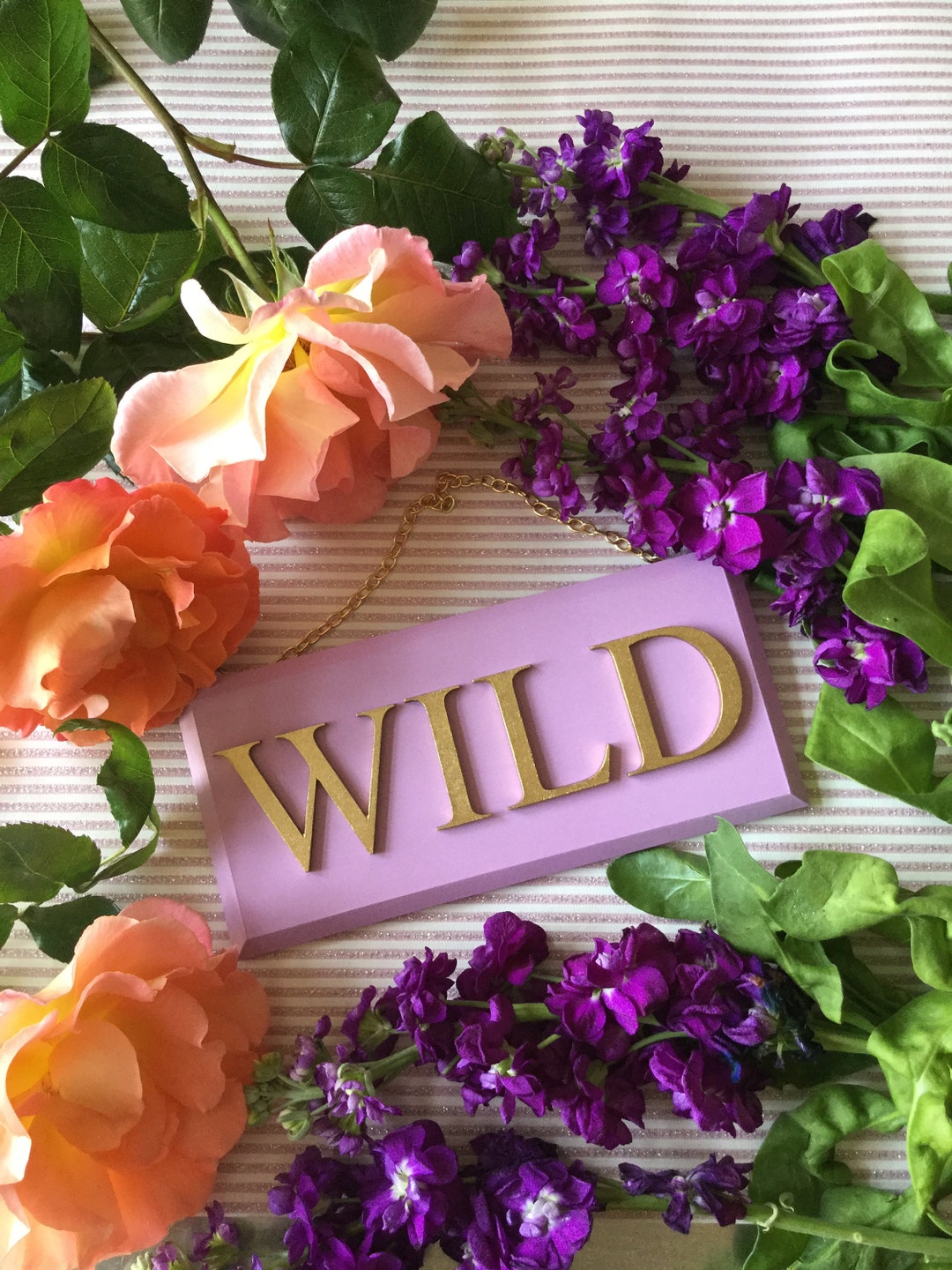 Lilac Wild Sign, Personalised Sign, Lilac Home Decor, Custom Wall Art ...