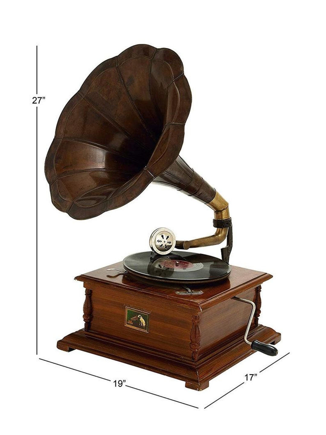 HURRY UP Gramophone Replica Working Phonograph Antique Vintage - Etsy