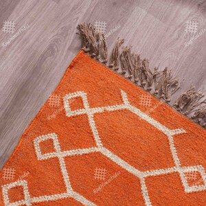 5x8 Ft. Indian Kilim Wool Jute Rug Rectangle Shape Rug Every Color ...