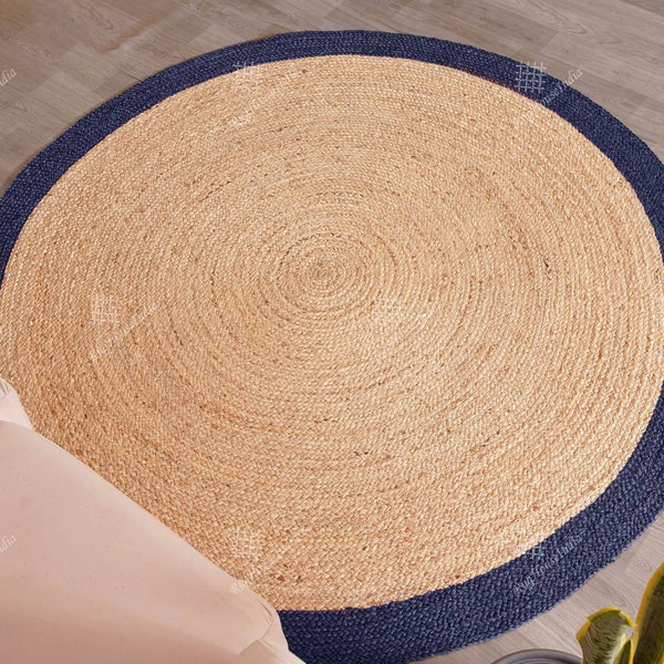 Indian Circle Rug Blue - Etsy UK