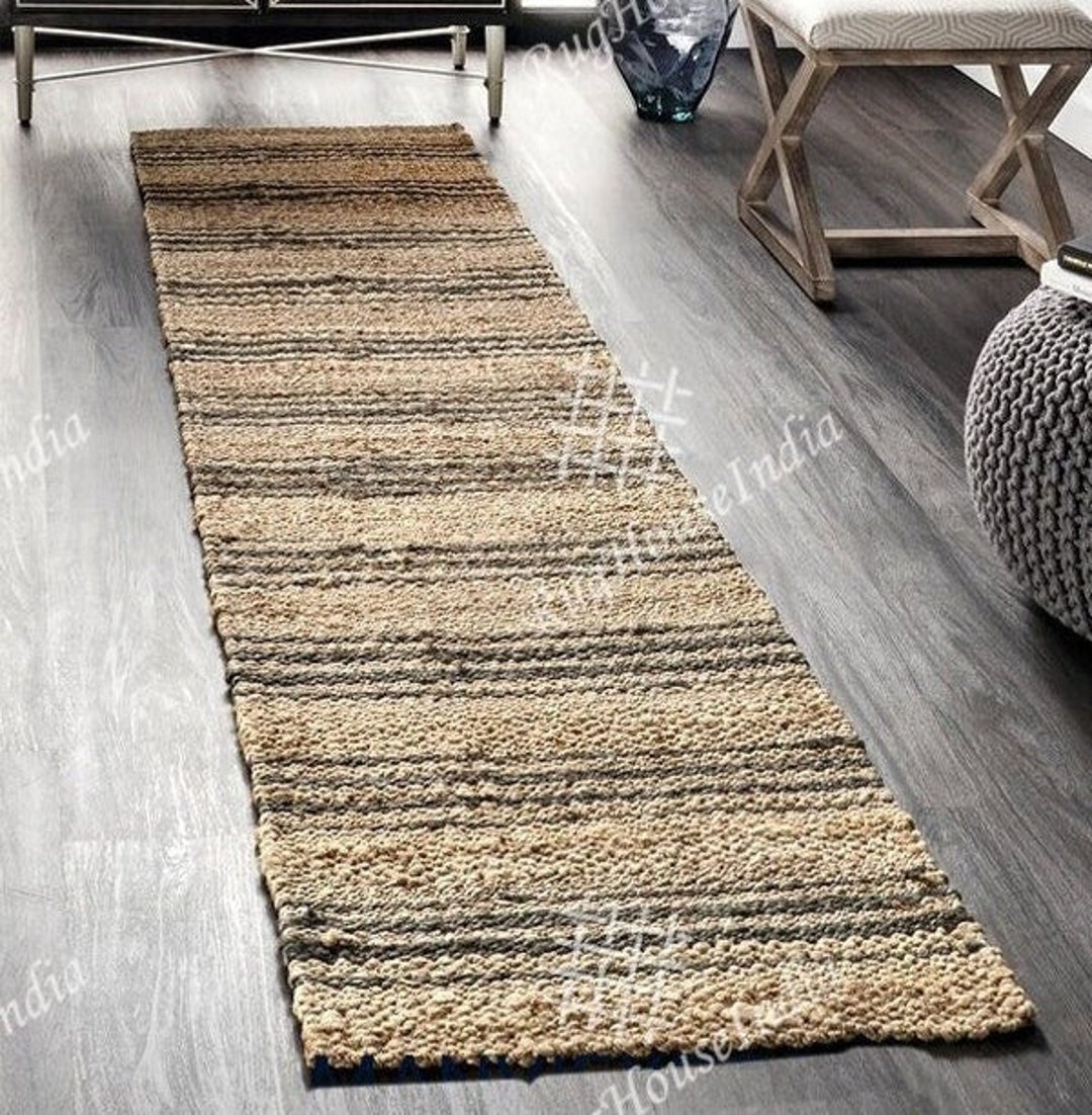 Custom Size Natural Jute/hemp Runner/rug Jute Bed Side - Etsy