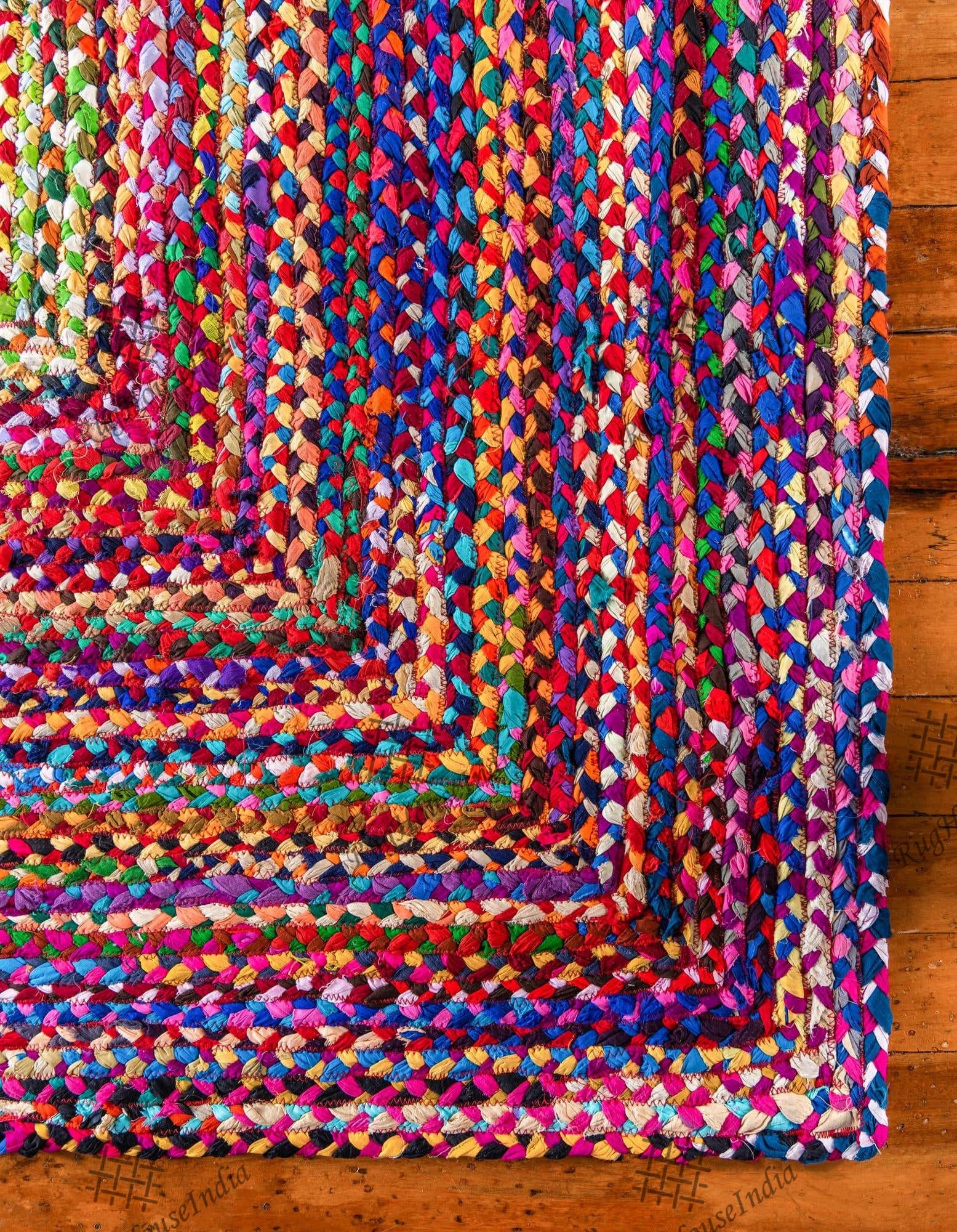 Hand Braided Cotton Mud Clothes Carpet/rug Handmade Chindi - Etsy