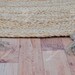 Custom Size Hand Braided Orange Round Natural Jute Rugs With Fringes ...