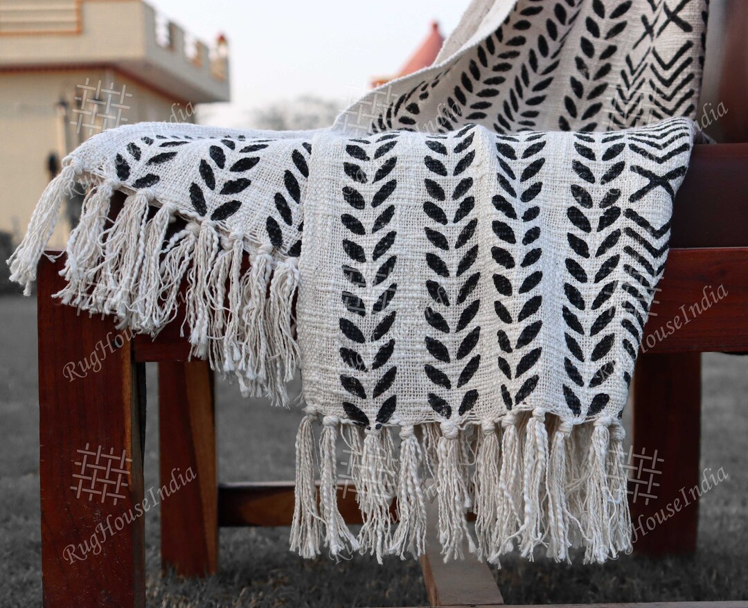 Bohemian Handmade Throw, Blankets and Throws, Hand Loomed Cloth Soft ...