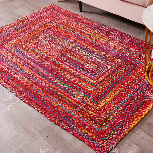 Colorful Braided Rug - Etsy