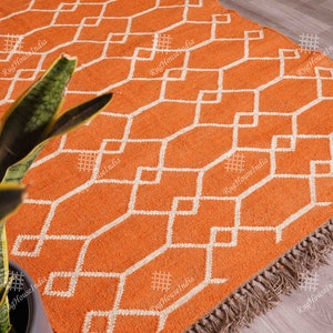 5x8 Ft. Indian Kilim Wool Jute Rug Rectangle Shape Rug Every Color ...