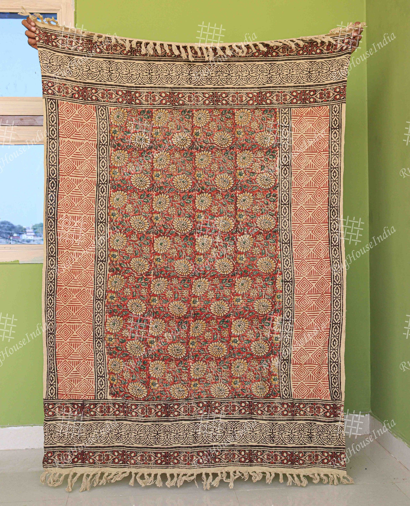 Indian Handmade Soft Cotton Throws Blankets Hand Loom Hand - Etsy