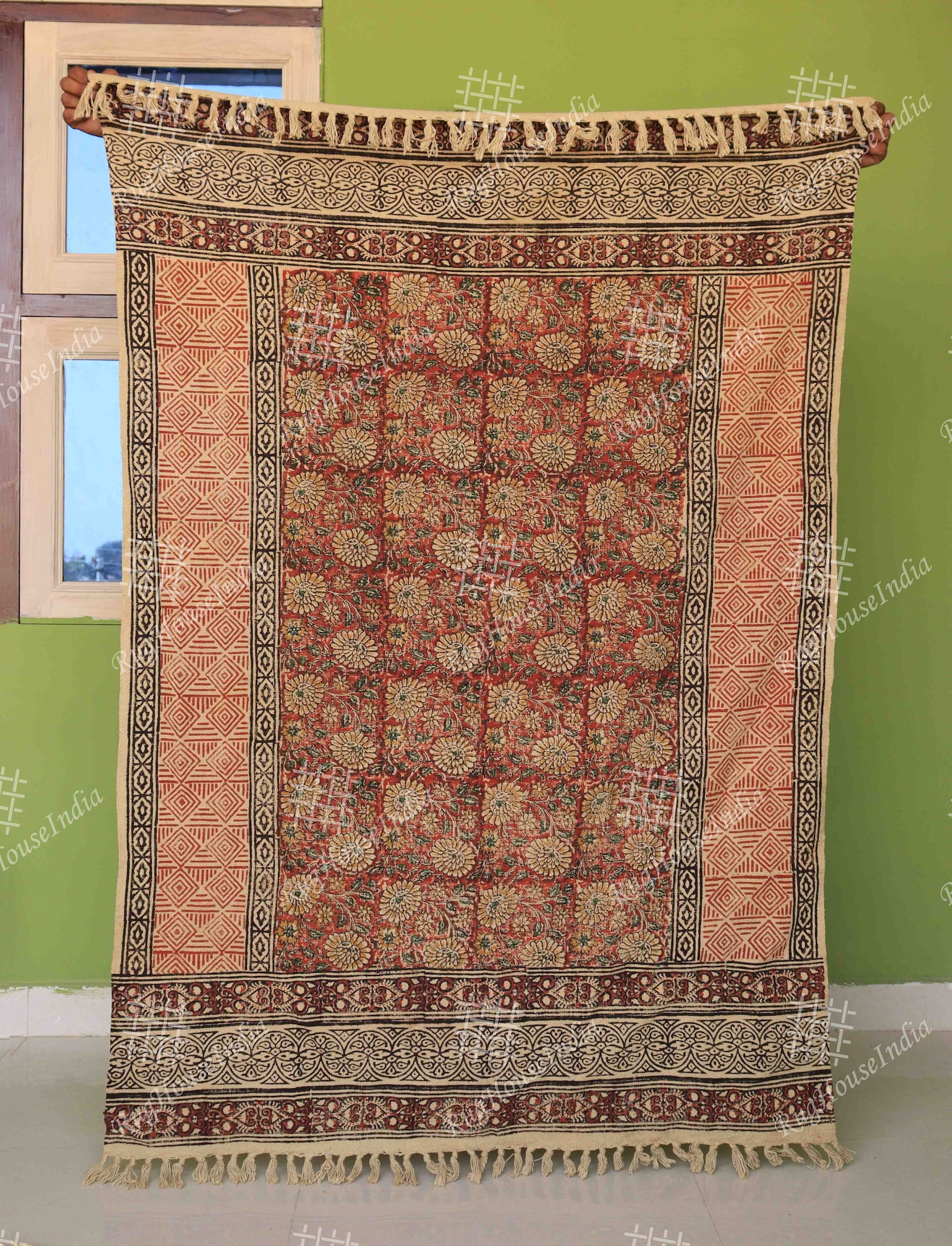 Indian Soft Cotton Throws Blankets Indian Classic Hand Printed Throws ...