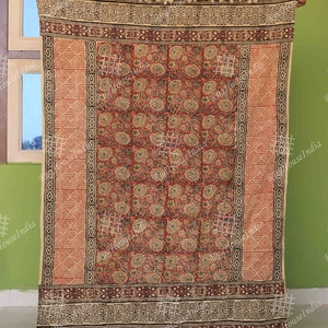 Indian Soft Cotton Throws Blankets Indian Classic Hand Printed Throws ...