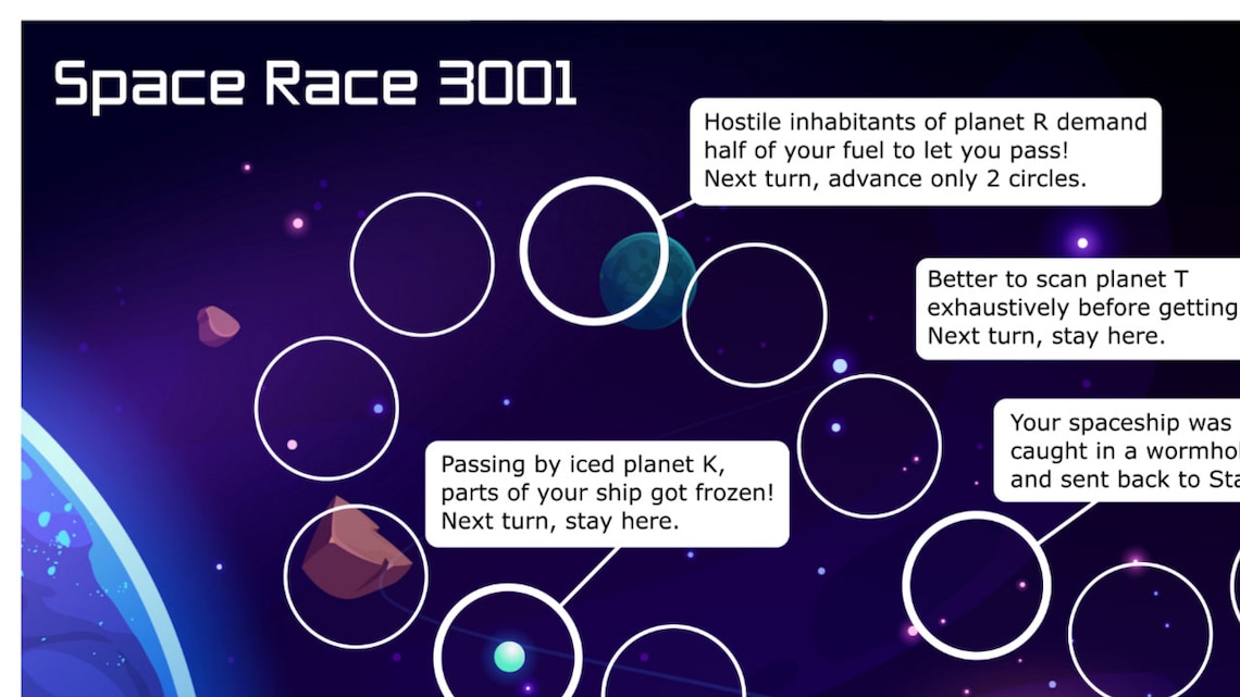 Print & Play - Board Game - Space Race 3001 A4 / A3 - Etsy