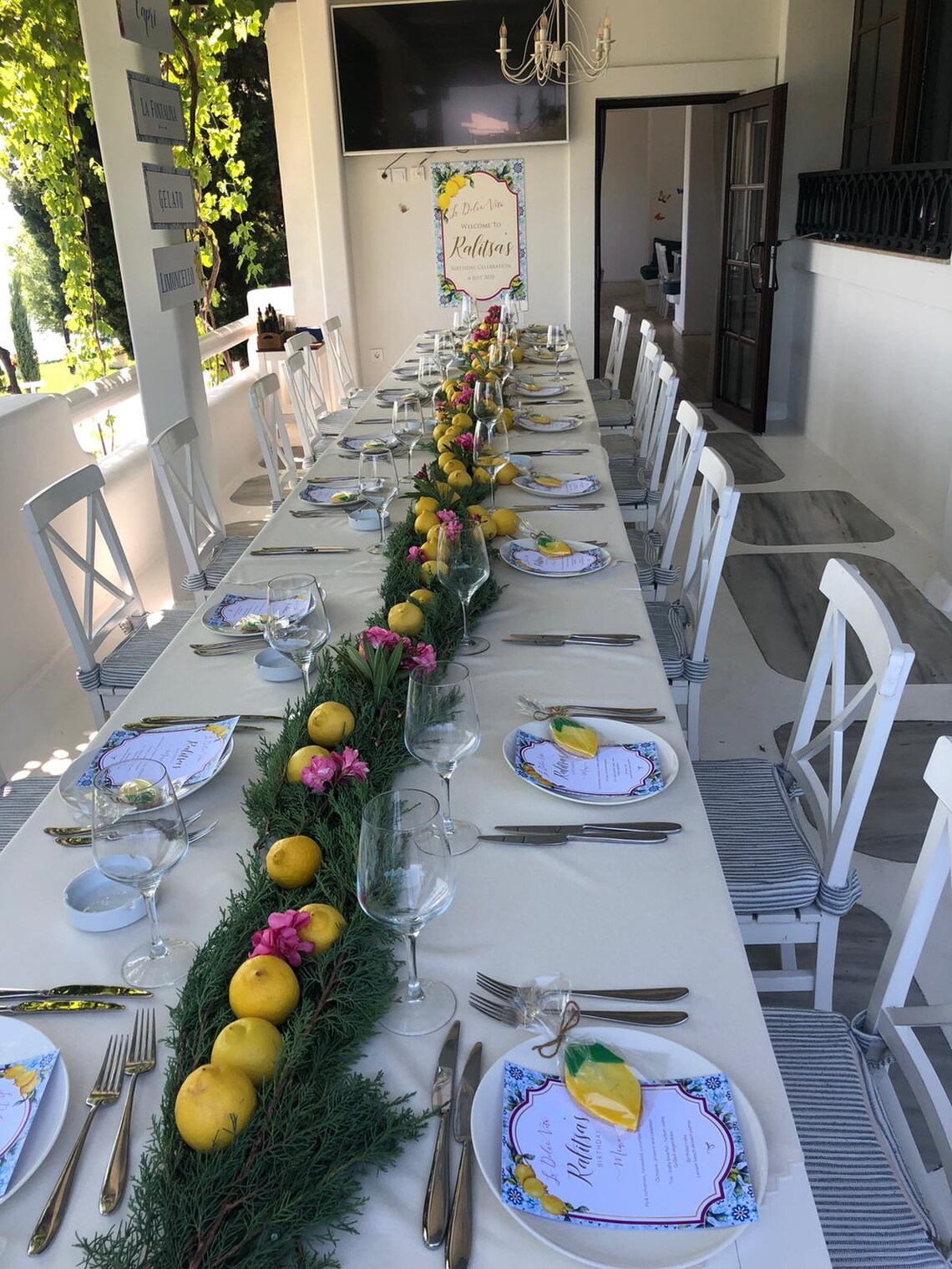 Amalfi Theme Welcome Sign Positano Lemon Welcome Sign for - Etsy Australia