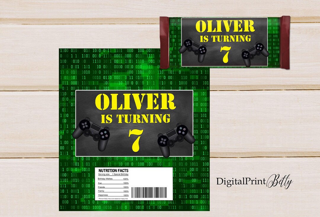 Candy Wrappers, Candy Bar Label Game Birthday Party, Candy Wrappers ...