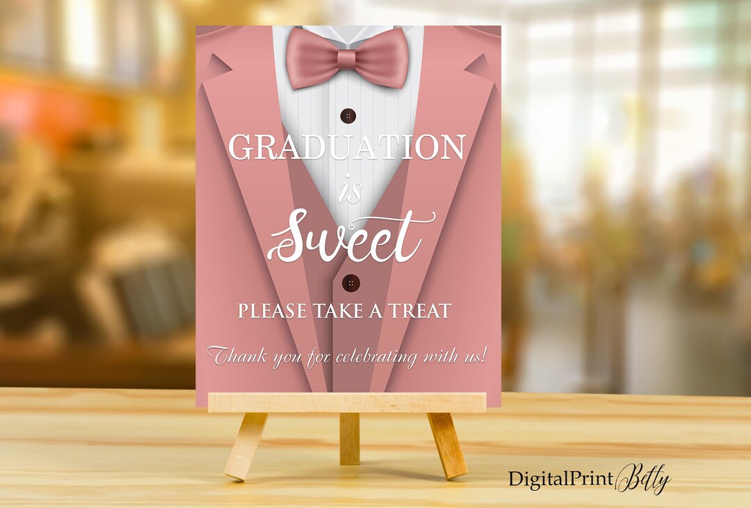 Dessert Bar Sign, Graduation Dessert Table Sign, Graduation is Sweet ...