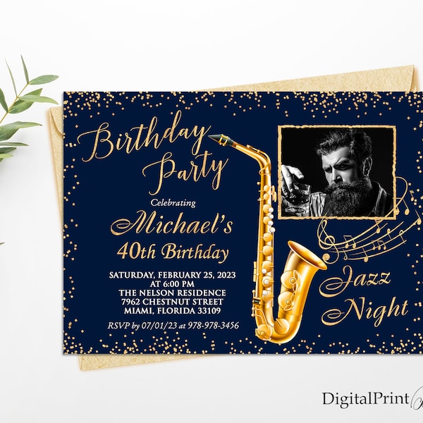 Saxophone Birthday - Etsy