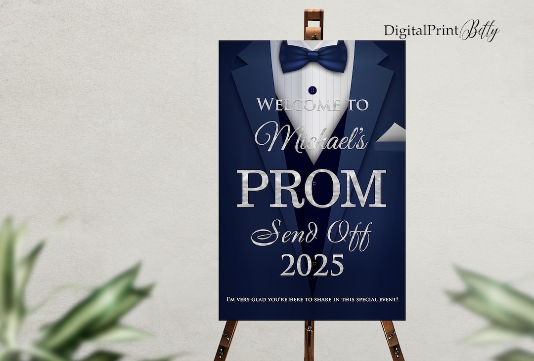 Welcome Sign Prom Send Off, Welcome Sign, Prom Send Off, Silver and ...
