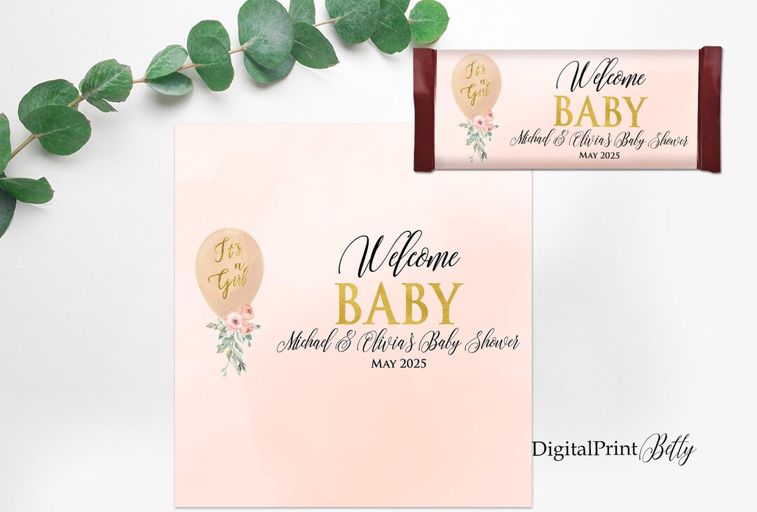Candy Wrappers Baby Shower, Candy Bar Label, Baby Shower, Chocolate ...