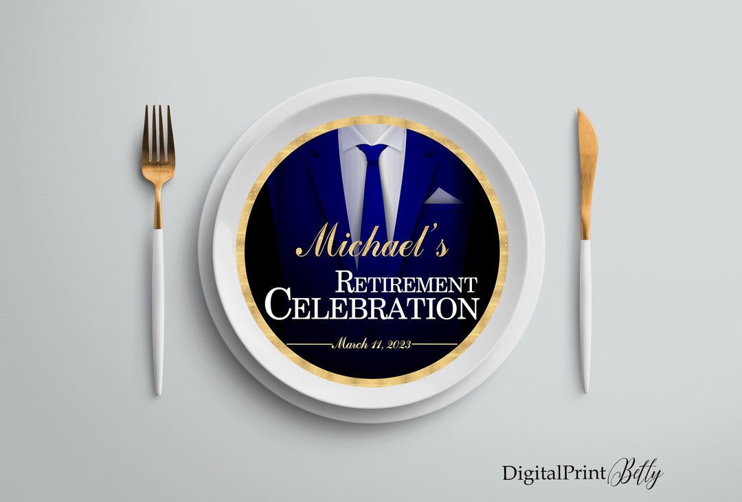 Charger Plate Insert, the Suit Birthday Charger Plate Insert, Men ...