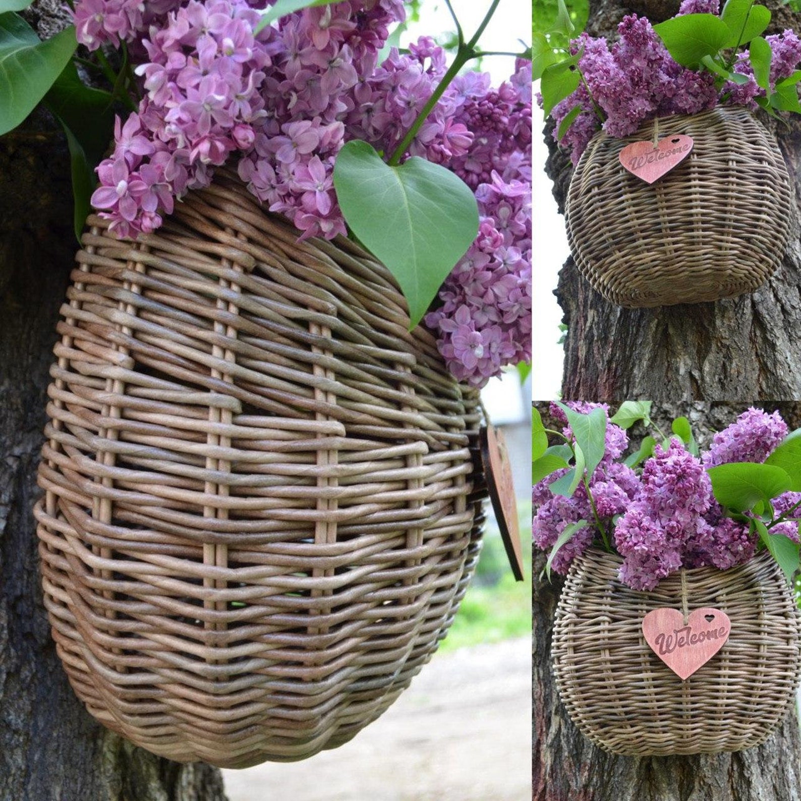 Wall Hanging Storage Basket Rustic Door Basket Wall Basket for - Etsy