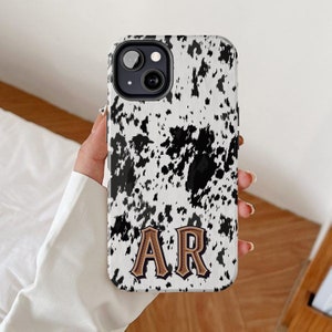 Cowhide Print Phone Case, Custom Cowboy Cover, Cowgirl Western iPhone ...