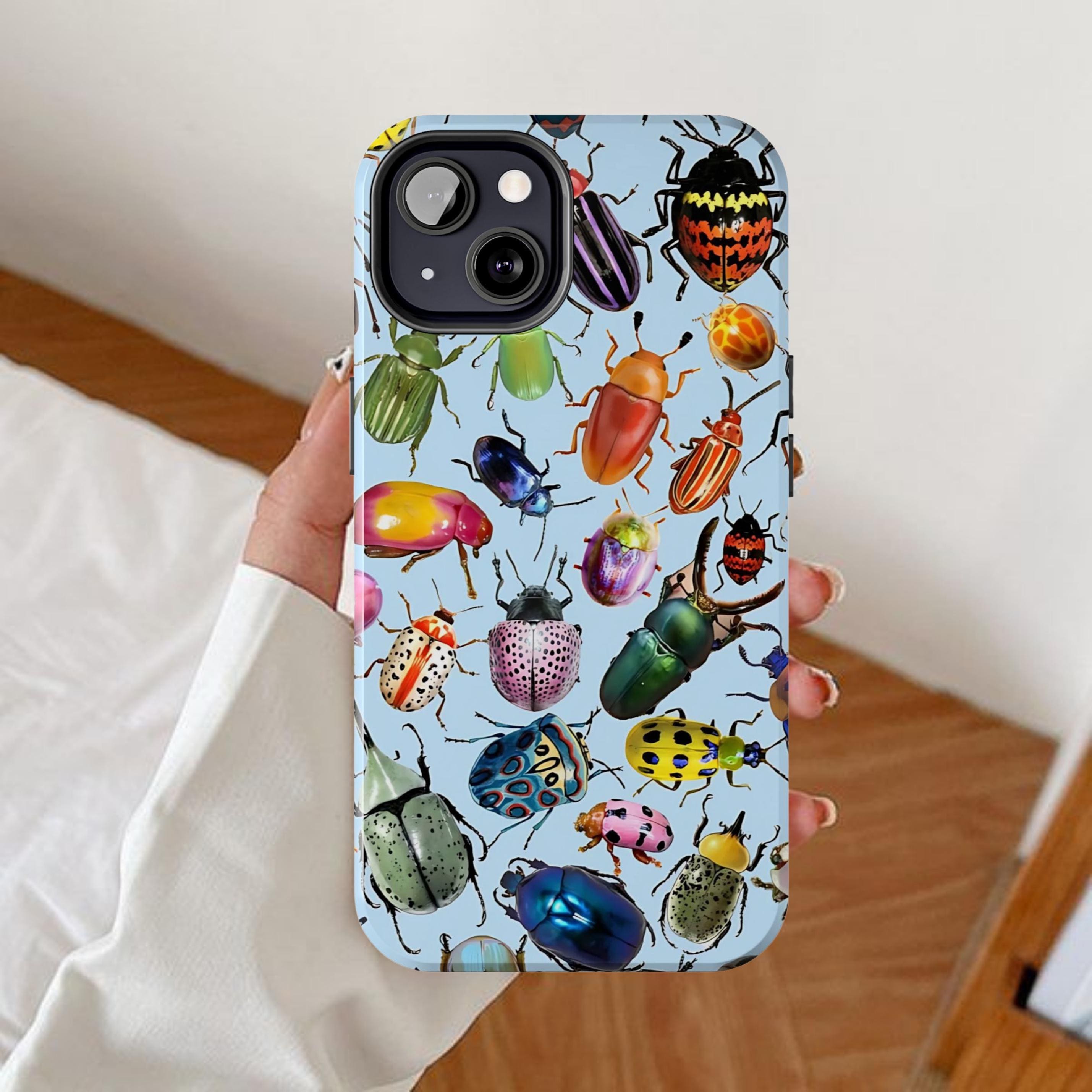 Insect Beetle Phone Case, Colorful Bugs Iphone, Goblincore Fairycore ...