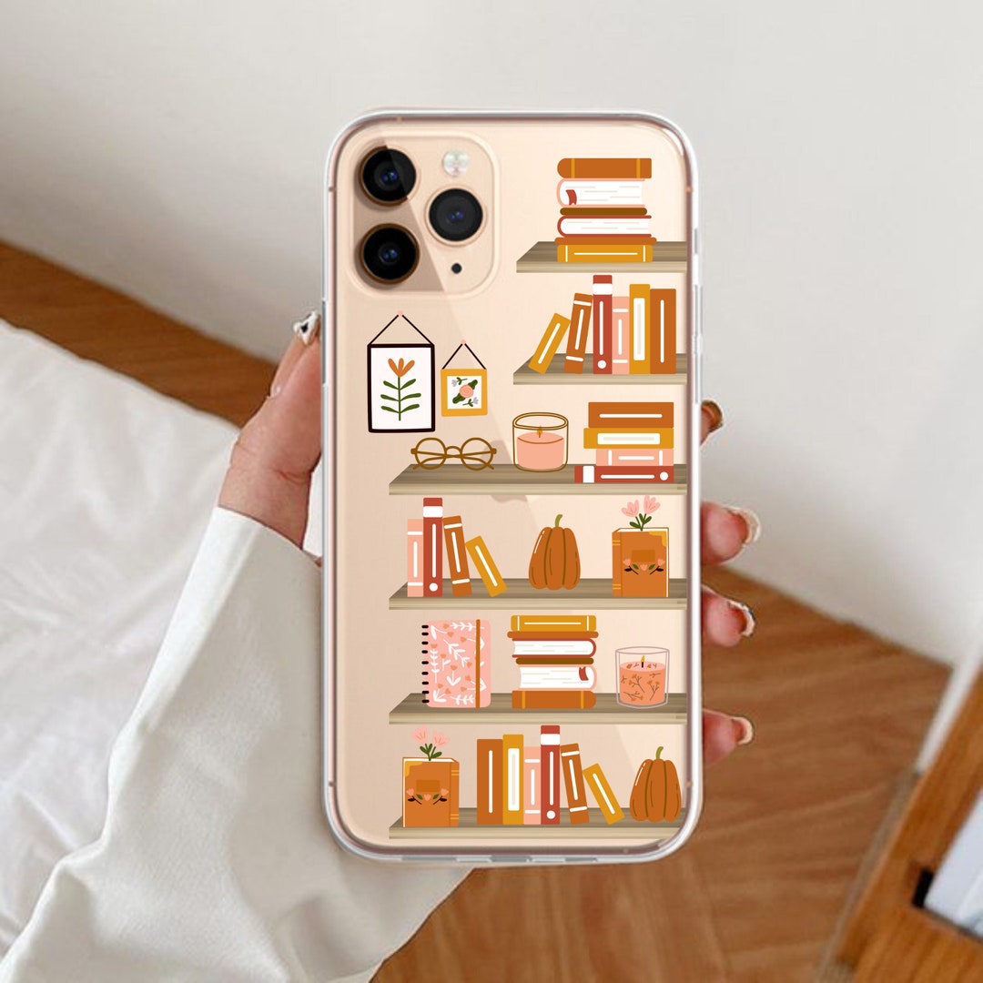 Books Clear Phone Case, Book Lover Theme, Bookish iPhone Cases, Gift ...