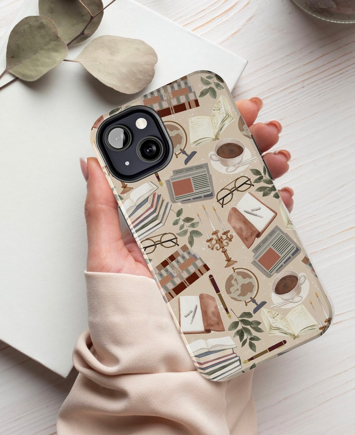 Dark Academia Phone Case, Book Lover Theme, Books iPhone Cases, Gift ...