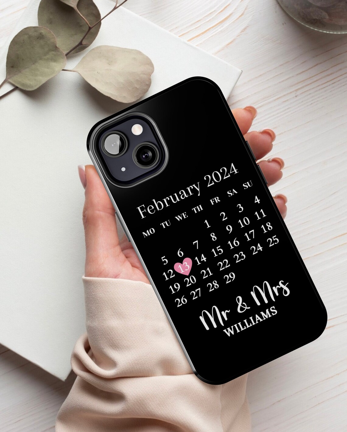 Wedding Phone Case, Bridal iPhone Cases, Anniversary Custom Name Cover ...